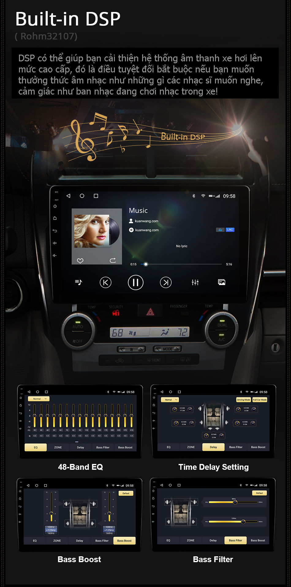 Đầu DVD Android Ô Tô Ownice C970 Pro [4GB/64GB] – Đồ Chơi Xe Ô Tô Miền Tây